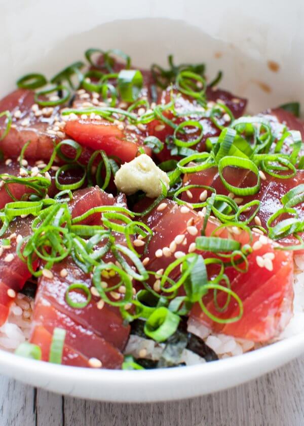 Maguro no Zuke-don (Marinated Tuna on Rice) - RecipeTin Japan