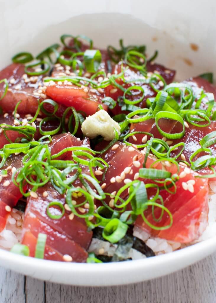 Maguro no Zuke-don (Marinated Tuna on Rice) - RecipeTin Japan
