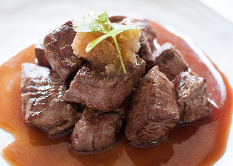 Diced Beef Steak (Saikoro Steak) with Japanese Style Sauces - RecipeTin ...