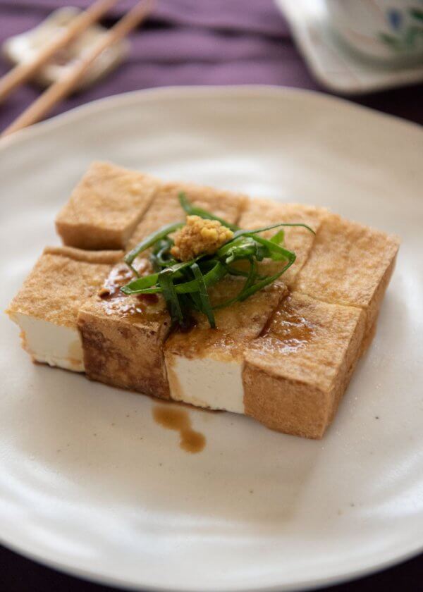 Home-made Atsuage (Deep Fried Tofu) - RecipeTin Japan