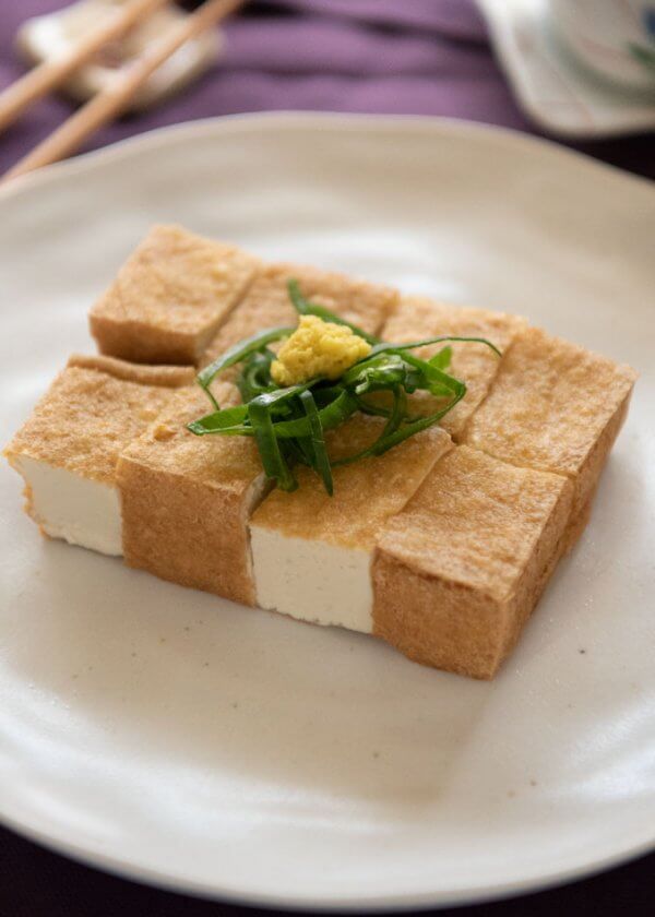 Home-made Atsuage (Deep Fried Tofu) - RecipeTin Japan