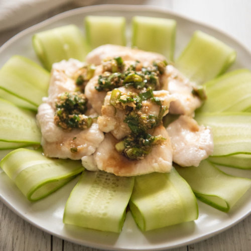 Crystal Chicken with Shallot and Ginger Dressing - RecipeTin Japan