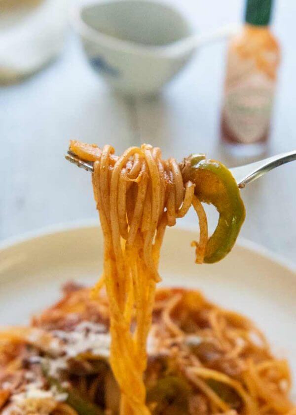 Spaghetti Napolitan (Japanese Ketchup Pasta) - RecipeTin Japan