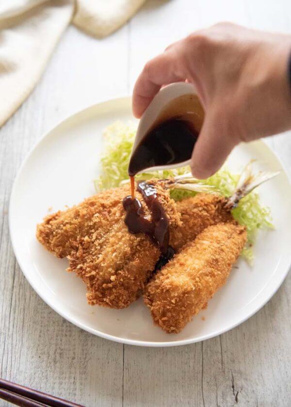 Deep-fried Horse Mackerel (Aji Fry) - RecipeTin Japan