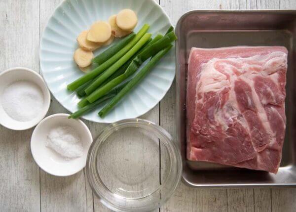 Boiled Pork Belly with Vinegar-soy Sauce - RecipeTin Japan