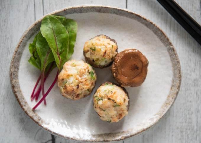 Shrimp Stuffed Shiitake Mushrooms_7736 - RecipeTin Japan
