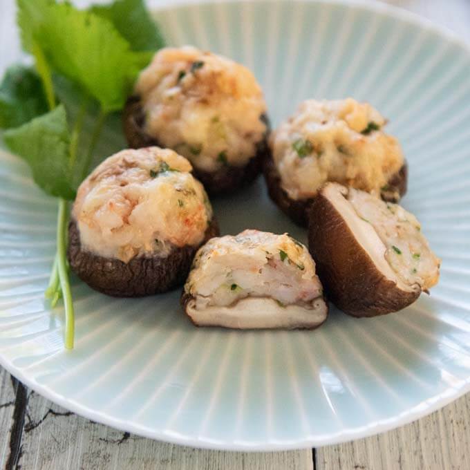 Shrimp Stuffed Shiitake Mushrooms_7858sq - RecipeTin Japan