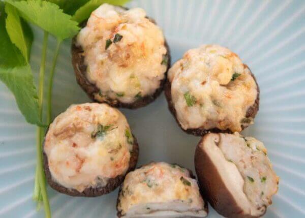 Shrimp Stuffed Shiitake Mushrooms - RecipeTin Japan