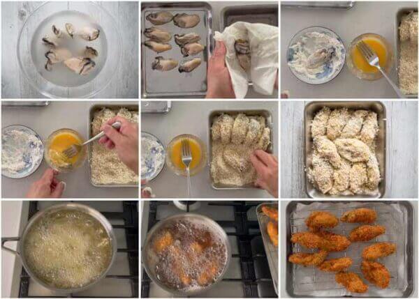 Deep-fried Crumbed Oysters (Kaki Fry) - RecipeTin Japan