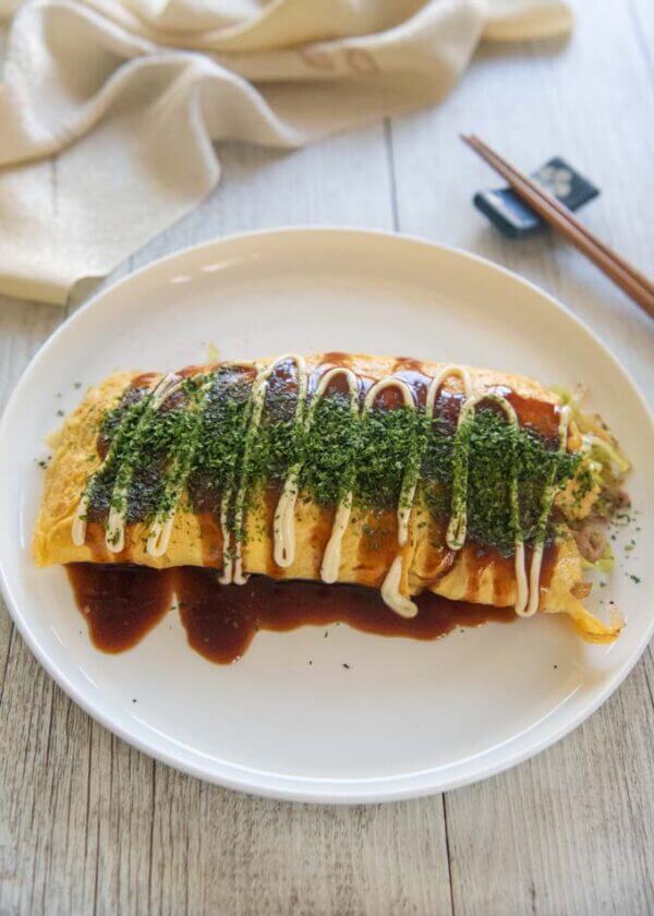 Pork and Cabbage Omelette (Tonpeiyaki) - RecipeTin Japan