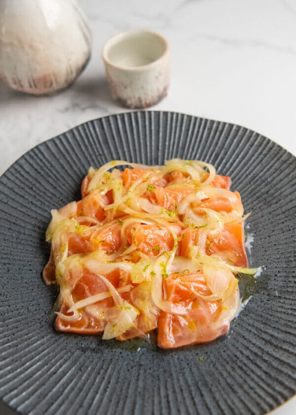 Marinated Salmon Sashimi in Yuzu - RecipeTin Japan