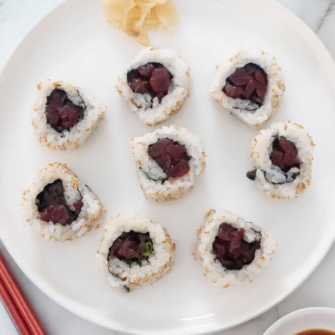 Spicy Tuna Rolls - RecipeTin Japan