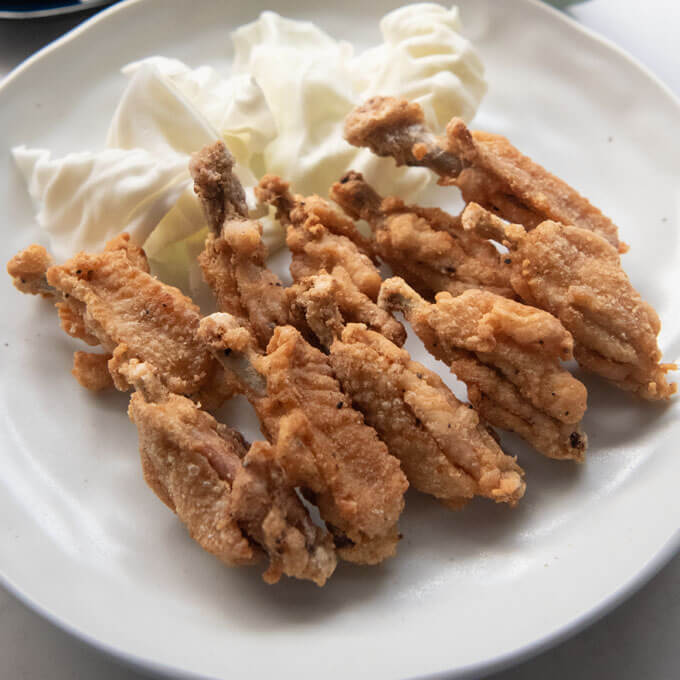 Chicken Wingettes Karaage with Garlic Soy Dipping Sauce - RecipeTin Japan
