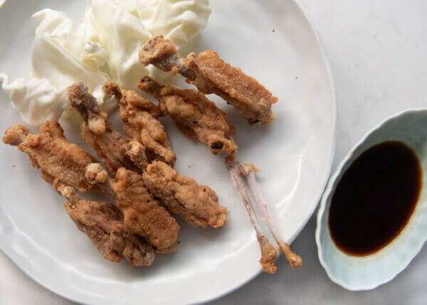 Chicken Wingettes Karaage with Garlic Soy Dipping Sauce - RecipeTin Japan