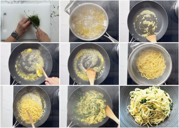 Simple Shiso Garlic Butter Pasta with Yuzu Koshō - RecipeTin Japan